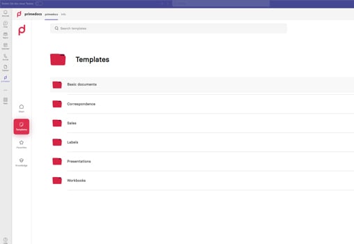 New feature of primedocs for Microsoft teams