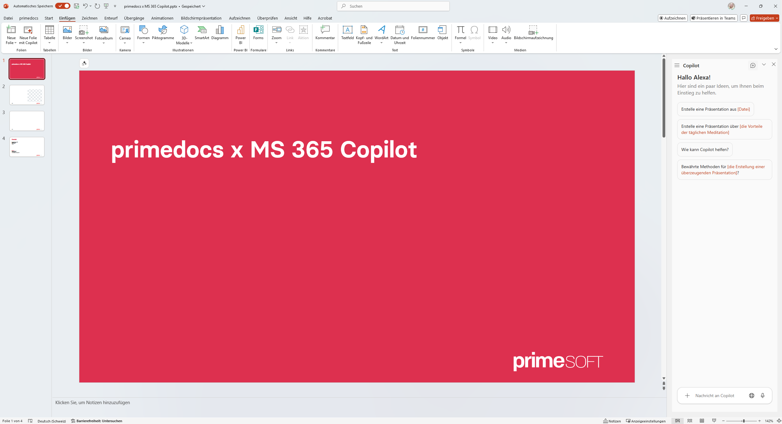 Entdecken Sie den Funktionsumfang der primedocs Office Integration | primedocs